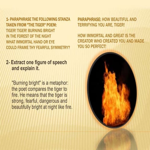 Prep 1 "Tiger" Poem | PPTX