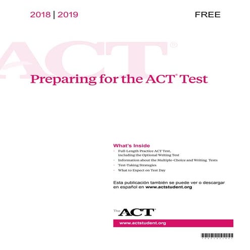 ACT Practice Test 2018 | 2019 | PDF