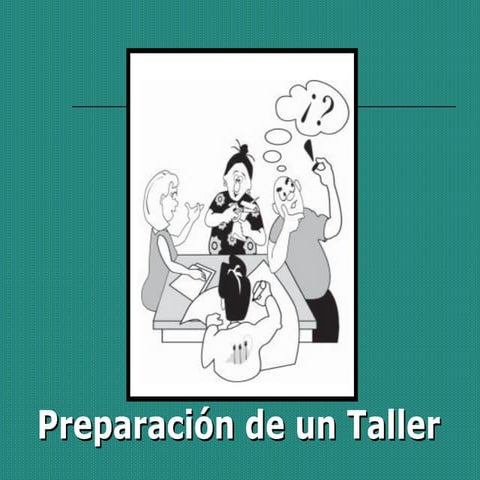Planificación de un Taller | PPT