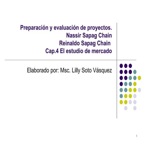 Preparacion y evaluacion de proyectos. cap.6 | PPT