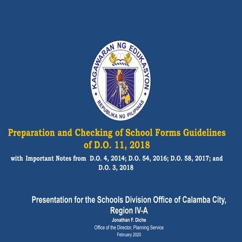 DepED Order no. 11, s. 2018 | PPT