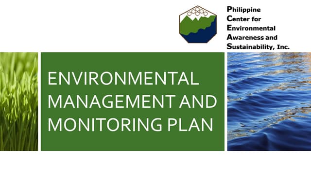 Environmental Management Plan | PPTX