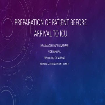 Preparation of patient before arrival to icu 13.11.22.pptx