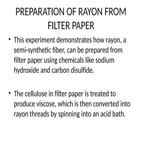 Preparation_of_Rayon_Presentation project | PPTX
