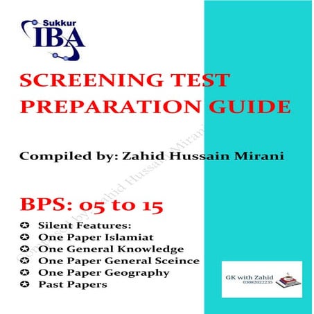 Preparation of screening test BPS 5 to 15 | PDF | Islam | Religion ...