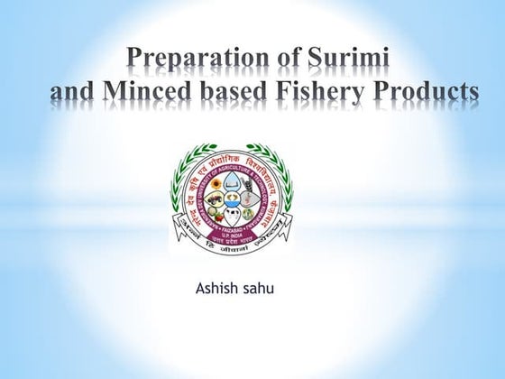 Value added products of fishes | PDF