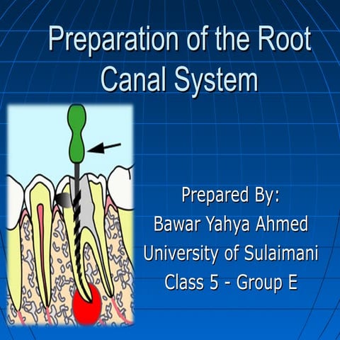 Preparation of the root canal system | PPT