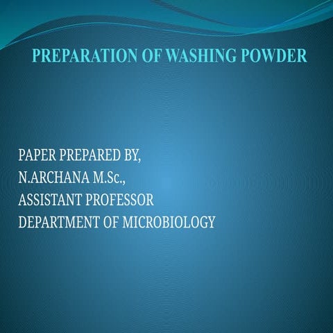 Preparation of washing powder definition, types of washing powder ...