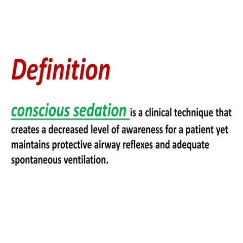 Preparation patient for conscious sedation | PPT