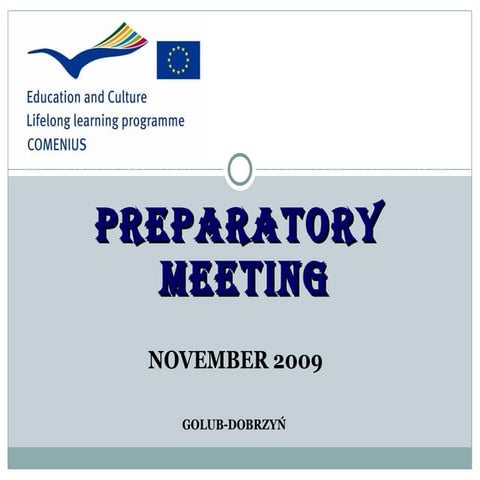 Preparatory meeting | PPT