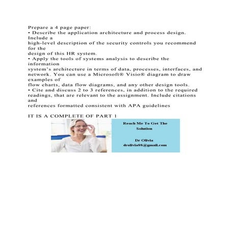 Prepare a 4 page paper• Describe the application architecture and.docx