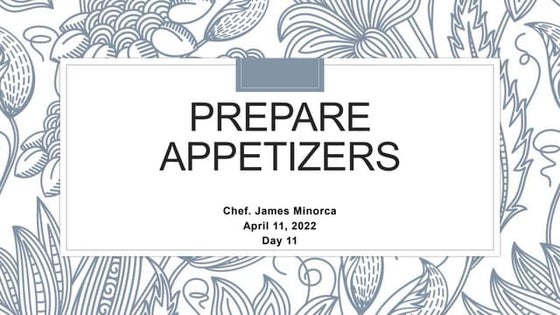 6. CLASSIFICATION OF APPETIZERS-quarter 1 TLE 9.pptx