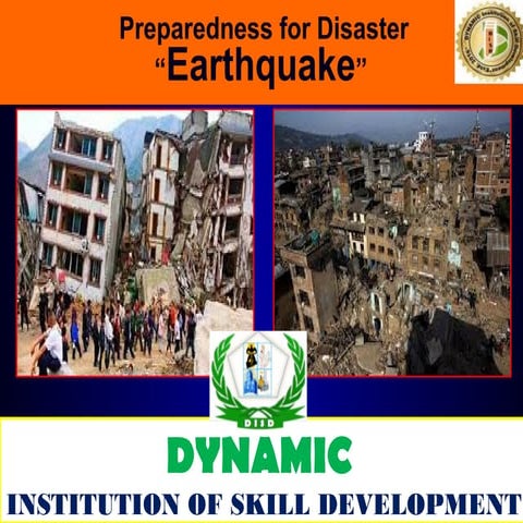 Earthquake preparedness ppt | PPTX