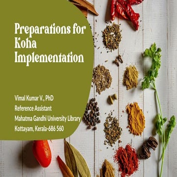 Preparations for Koha implementation: an overview | PPT