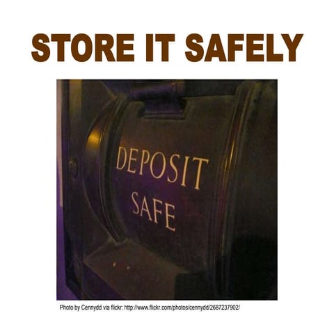 PrePARe: Store It Safely | PPT