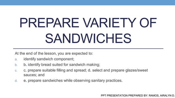 01 components of sandwich | PPTX