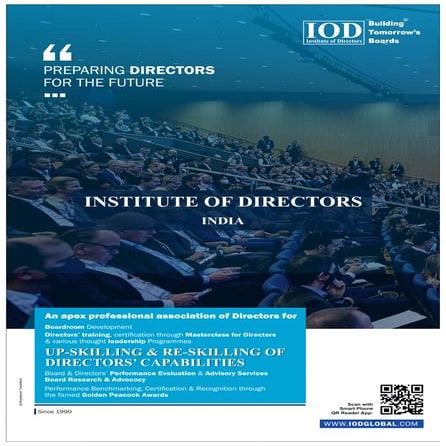 Preparing Directors For The Future - Institute Of Directors | PDF
