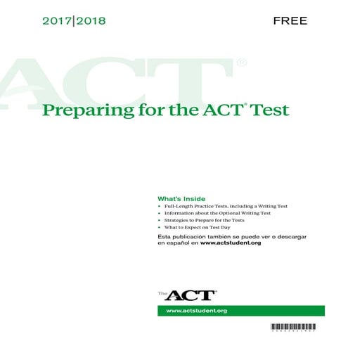 ACT Practice Test 2017 | 2018 | PDF