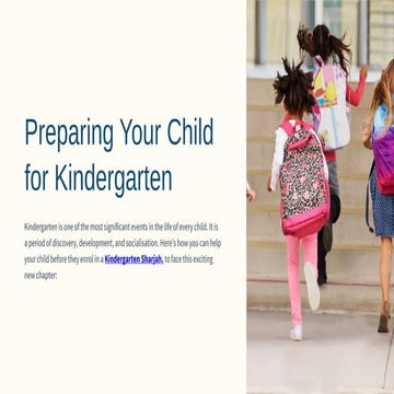 How Do You Prepare Your Child for Kindergarten? | PPTX