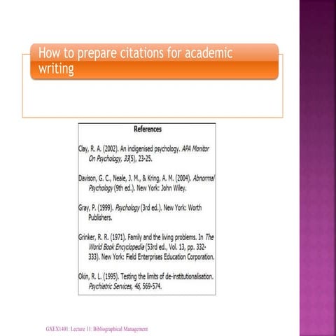 Preparing citations | PPT