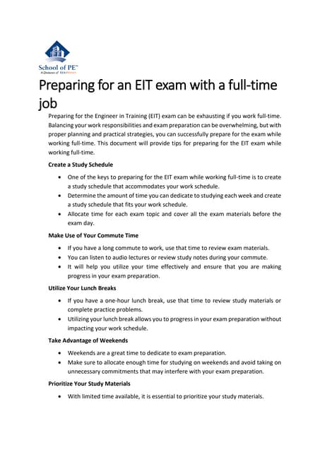 Essential Resources for SE Exam Preparation | PDF
