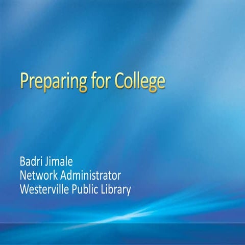 Preparing for college | PPT