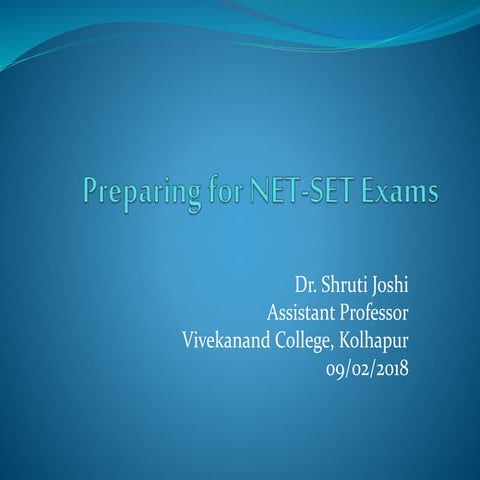 Preparing for net set exams | PPTX