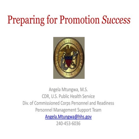Preparing for Promotion Success | PPT