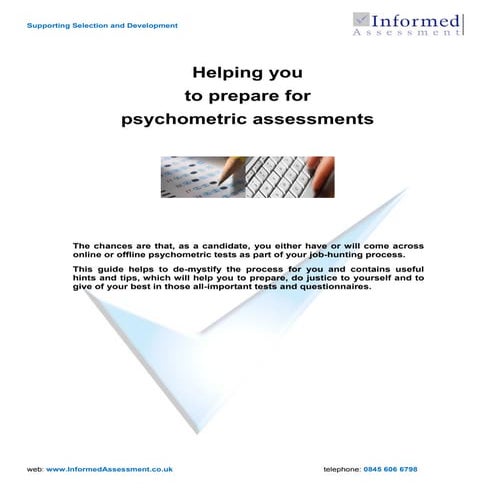 Psychometric Tests (Candidate Guide) | PDF