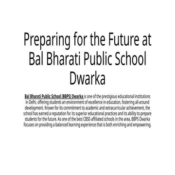 Discovering Potential at Bal Bharati Public School Dwarka.pptx