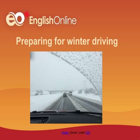 Preparing for winter driving | PPTX