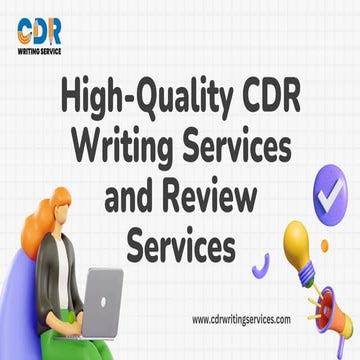 High-Quality CDR Writing And Review Services | PPT