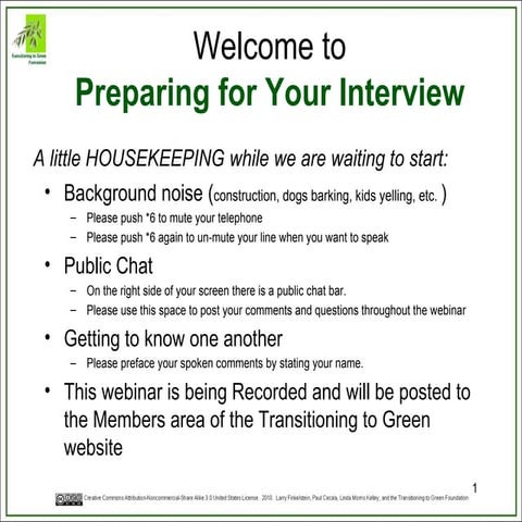 Preparing for your interview | PPT