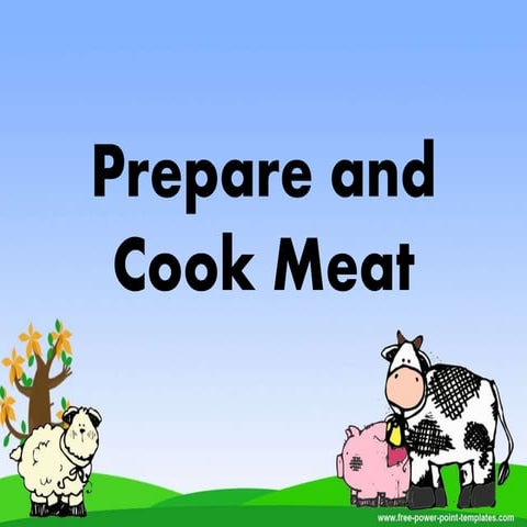 Preparing meat | PPT
