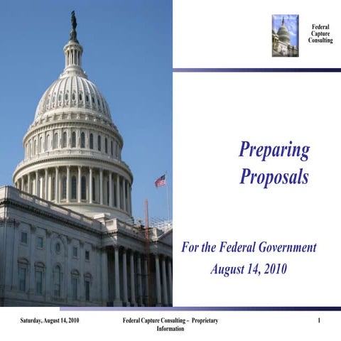 Preparing Proposals For The Federal Government Fcc 20080910 | PPT
