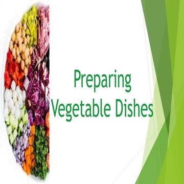 Preparing Vegetable Dishes | PPTX