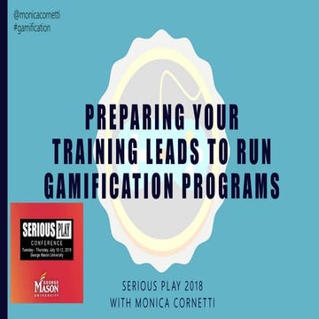 Preparing your Training Leads to Run Gamification Programs | PPT
