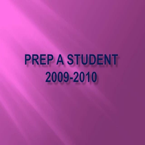 Prep A Student | PPTX