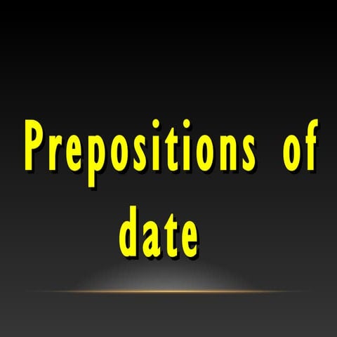time expressions dates | PPT