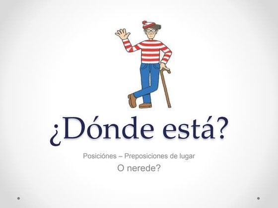 Preposiciones de lugar | PDF