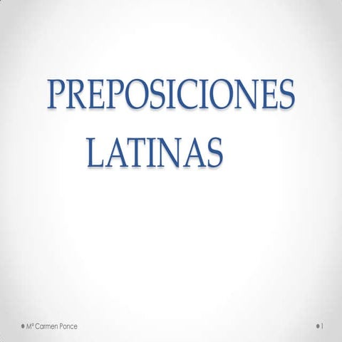 Prep latinas | PPTX