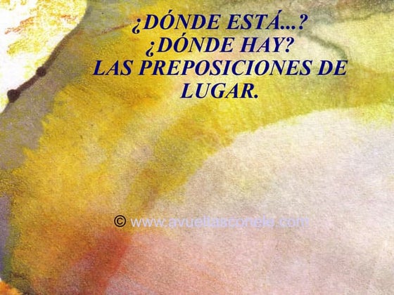Preposiciones de lugar | PDF