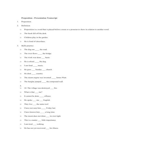 Preposition | DOC