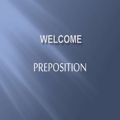 Preposition | PPT