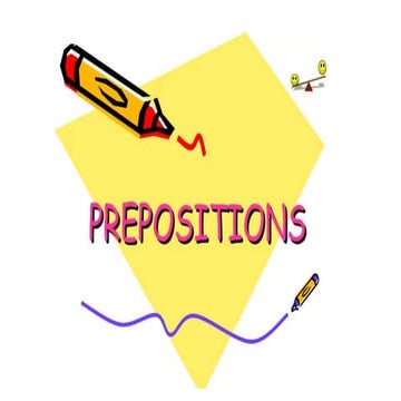 Powerpoint Presentation about PREPOSITION | PPTX