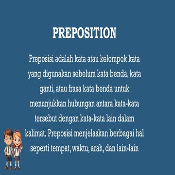 PREPOSITION adalah kata penghubung .pptx