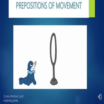 Prepositions of movement | PPTX
