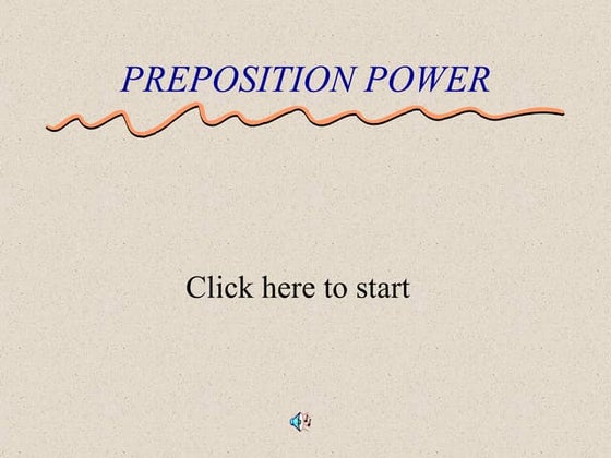 Preposition of place | PDF