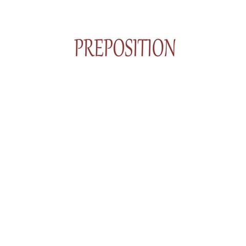 Preposition | PPT