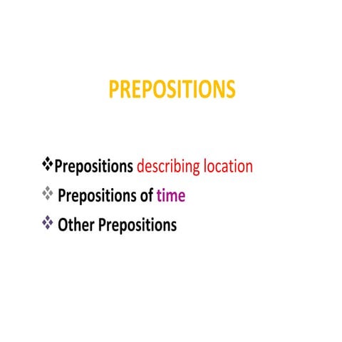 Prepositions | PPT